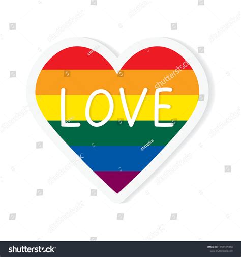 Love Heart Lgbt Flag Concept Vector Stock Vector Royalty Free 1798105918 Shutterstock