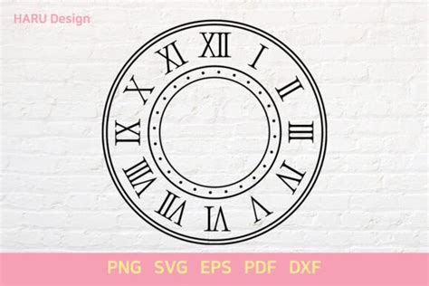 Elegant Circle Clock Frame Graphic By Harudesign · Creative Fabrica