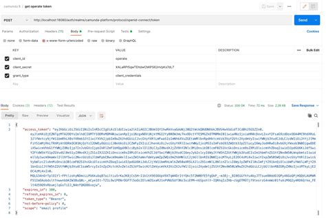 Getting Unauthorized Error For Operate Api Even If We Get The Token