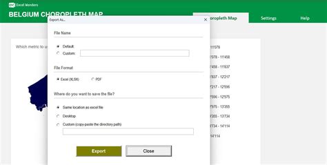 Belgium Choropleth Map Excel Template Excel Wonders Detailed Data Visualization For Analysts