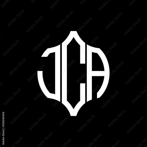Jca Letter Logo Jca Best Black Background Vector Image Jca Monogram Logo Design For