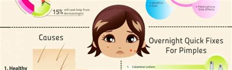 How To Get Rid Of Pimples Overnight Infographic