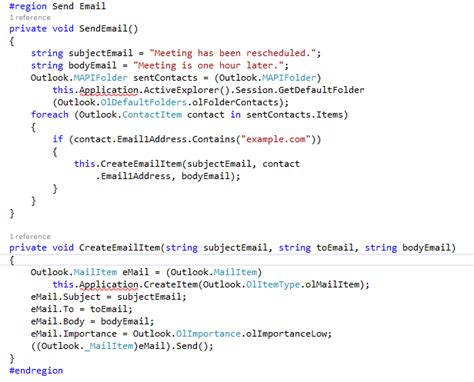 Asp Net What S Wrong With My Query To Send An Email Via Outlook With C Stack Overflow