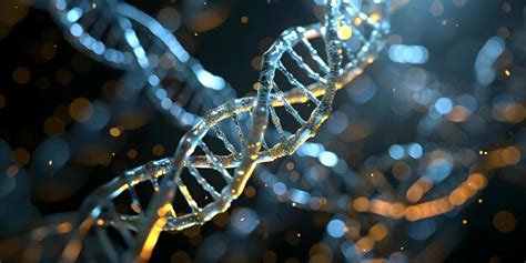 Visual Representation Of Dna Double Helix Signifying Safeguarded Integration Of Genetic