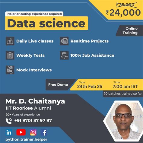 Data Science Oriented Training Program By Iit Roorkee Alumni