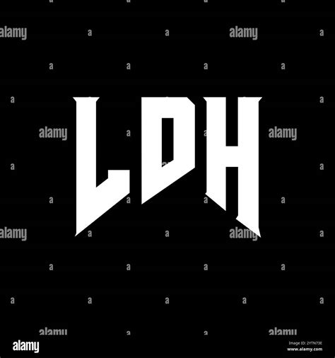 Ldh Letter Logo Design For Technology Company Ldh Logo Design Black