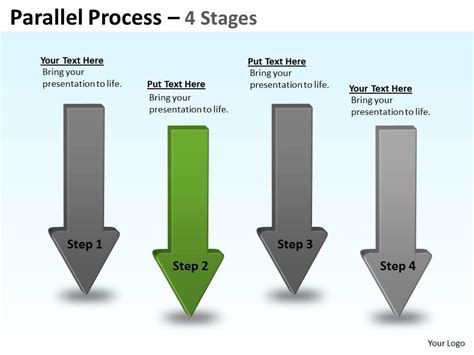 Parallel Arrow Stages Templates PowerPoint Slides PPT Presentation Backgrounds