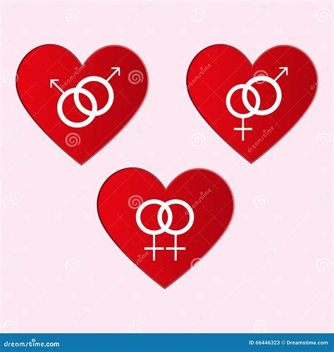 Heart Set Stock Vector Illustration Of Women Relationship 66446323