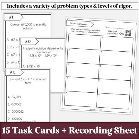 Scientific Notation Maze Activity For 8th Grade Lauren Fulton Math