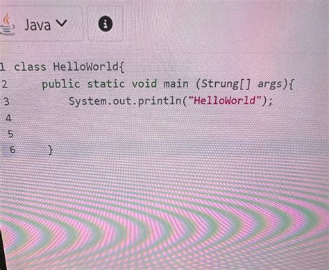 Helloworld Java Error Programm Programmieren Code