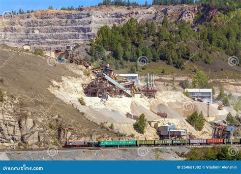 Open Mining And Processing Plant For The Extraction Of Crushed Stone Sand And Gravel For Use In