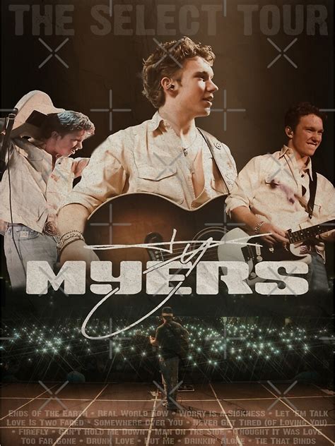 Ty Myers The Select Tour Poster For Sale By Hails51 Redbubble