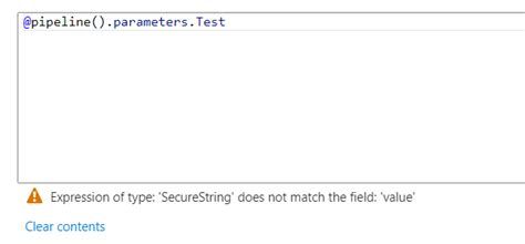 Azure How To Use Secure String Parameter In Add Dymamic Content Stack Overflow