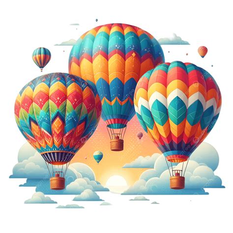 하늘에 날고있는 다채로운 뜨거운 공기 풍선이 많이 있습니다 열기구 하늘에서 날아가는 공기 풍선 아름다운 열기구 Png 일러스트 및 이미지 에 대한 무료 다운로드