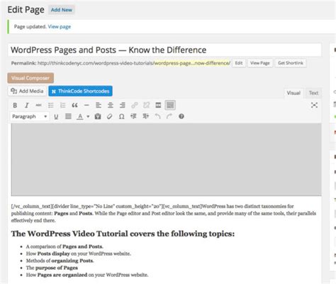 How To Add A New Page Wordpress Tutorial Thinkcode