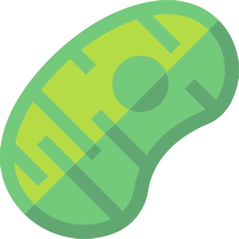 Mitochondria Basic Straight Flat Icon