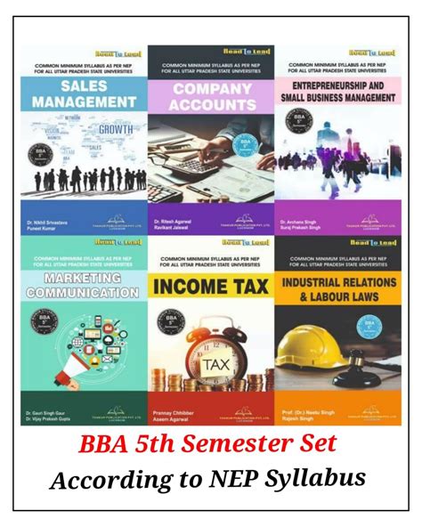 Nep Bba 5th Semester 6 Book Combo Pack In English New Edition By Thakur Publication Aditya