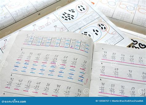 First Operation Arithmetical Stock Image Image Of Elementary Grammar 13550757