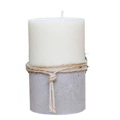Vela Aromática De Concreto Parafina Vegetal Madeiramadeira