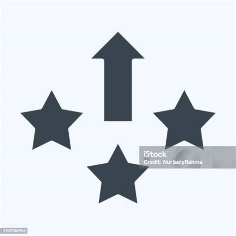 아이콘 레벨 업 온라인 게임 기호와 관련이 있습니다 글리프 스타일 심플한 디자인 일러스트레이션 Next Level English Phrase에 대한 스톡 벡터 아트 및