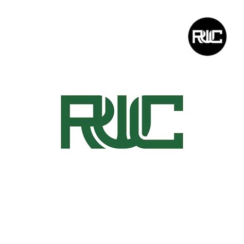 Premium Vector Letter Rwc Monogram Logo Design