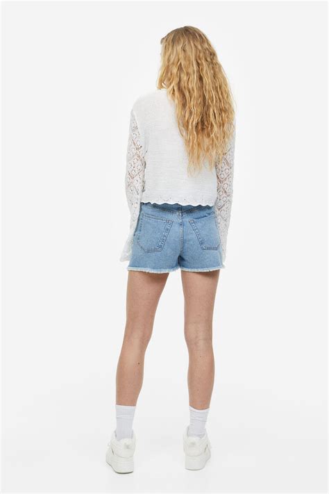High Waisted Denim Shorts