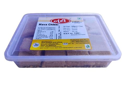 Nandi Mava Chikki 3 Months Packaging Size 500g 17 7 0z At Rs 130 Box In Ahmedabad