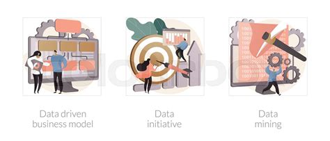 Data Analytics Abstract Concept Vector Illustrations Stock Vector