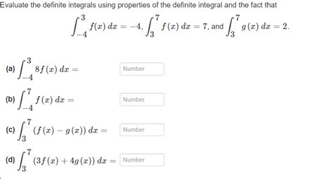 Solved Evaluate the definite integrals using properties of | Chegg.com