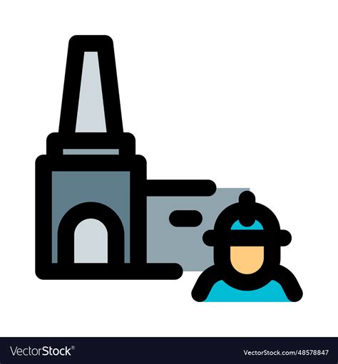 Workers At Factories Generate Products Royalty Free Vector