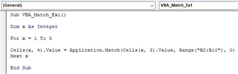 Vba Applicationmatch Function Examples Errors How To Use