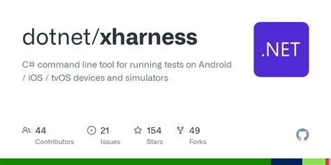 github dotnet xharness c command line tool for running tests on