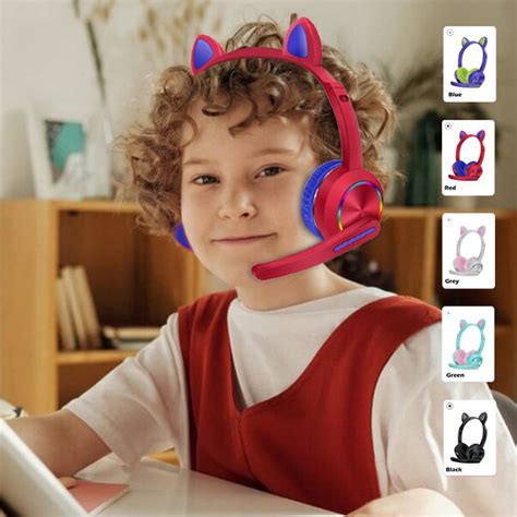 AKZ K23 Cat Ear Headset Wireless Bluetooth Headphones With Colourful
