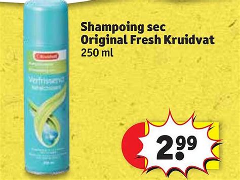 Promo Shampoing Sec Original Fresh Kruidvat Chez Kruidvat Icatalogue Fr
