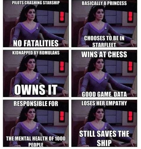 Star Wars Funny Comic Star Wars Quotes And Memes Deanna Troi Fanart