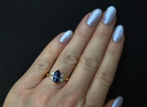 Marquise Cut Sapphire Ring Custom Engagement Rings