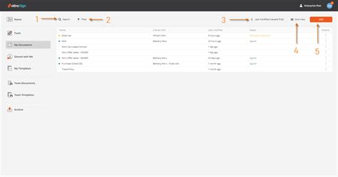 The My Documents section will show all the documents that the user has ...