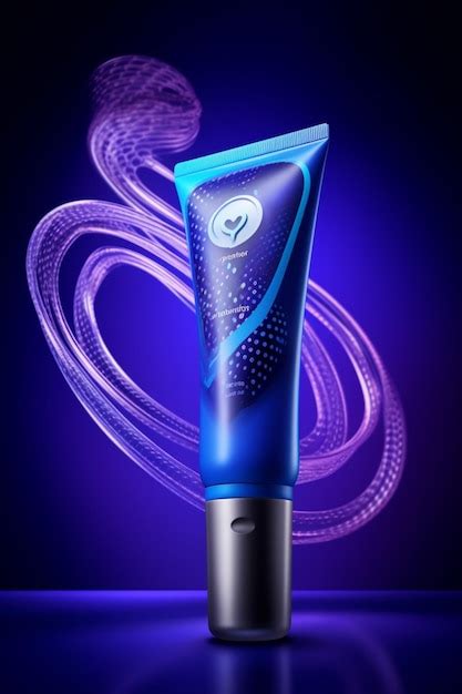 Premium Ai Image A Close Up Of A Tube Of Toothpaste With A Swirl Of