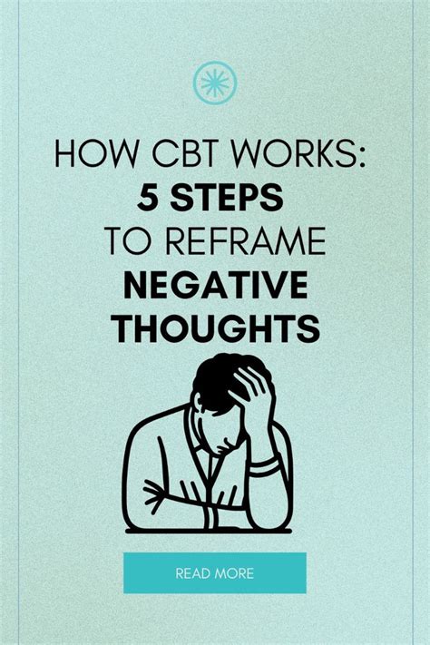 How Cbt Works 5 Steps To Reframe Negative Thoughts Negative Thoughts Cbt Techniques Cbt