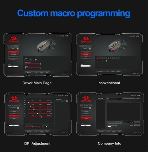 Redragon Predator M612 Usb Wired Rgb Gaming Mouse 8000 Dpi Programmable