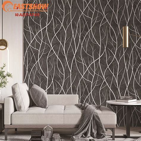 Wholesale Pvc Wall Paper House Interior Design Material Tree Designs