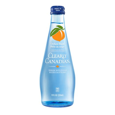 Clearly Canadian Orchard Peach Sparkling Water 325ml Caffeinecam