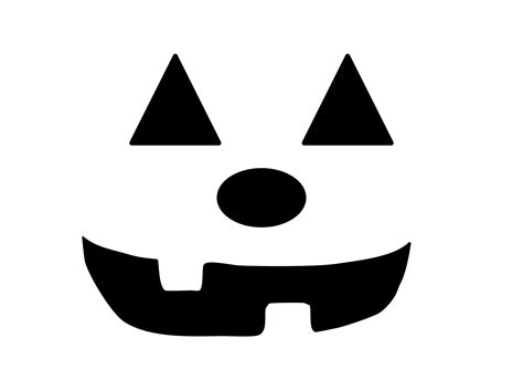 Pumpkin Face Printable Template