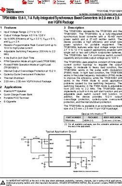 Tps61089rnrr Datasheet Specifications Mounting Style Smdsmt