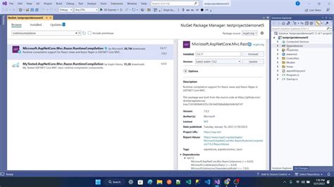 thay Đổi nội dung file cshtml cập nhật nội dung Đã thay Đổi Đó trên trình duyệt web ver