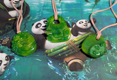 Resin Chi Jade Pendants Kung Fu Panda Inspired Oogway Po Tai Lung