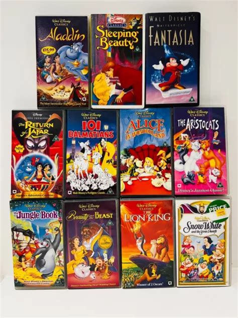 Walt Disney Classics Vhs Tapes Bundle Of 11x Pal Vhs Tapes £10 33