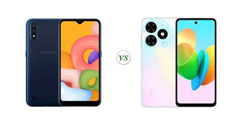 Samsung Galaxy A01 Vs Tecno Spark 20c Side By Side Specs Comparison