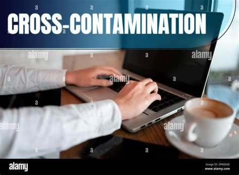 Conceptual Display Cross Contamination Business Overview Unintentional Transmission Of Bacteria