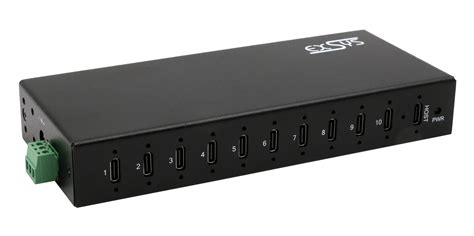 10 Port Usb 32 Gen 2 Metall Hub Mit 10x Usb C Anschluss 795w Ex
